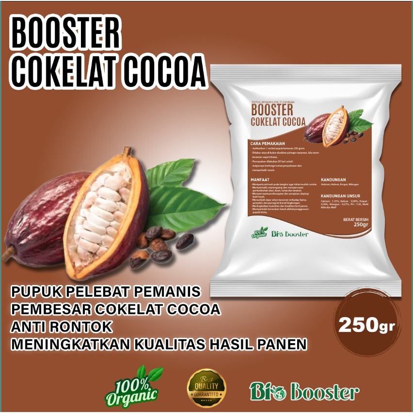 Jual Pupuk booster cokelat cocoa kemasan 250gr pelebat pemanis pembesar ...