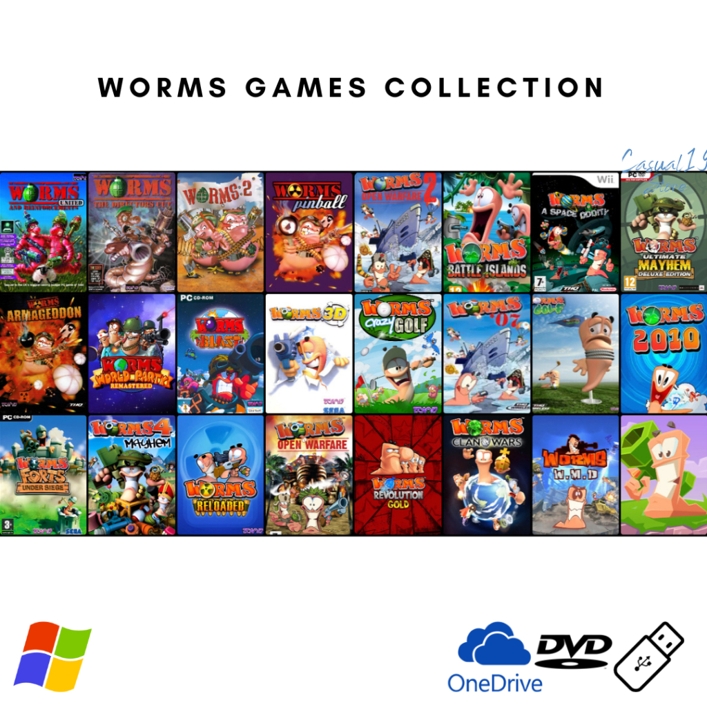 Jual Worms Games Collection [Artillery Turn-Based Tactics Game PC ...