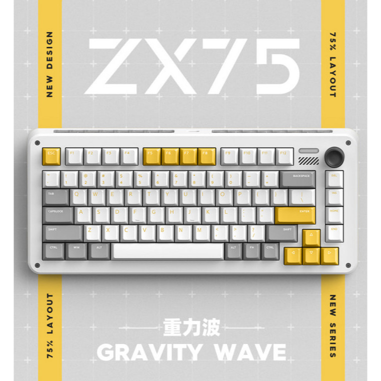 Jual Iqunix ZX75 Gravity Wave 2.4Ghz Wireless & Knob Mechanical ...