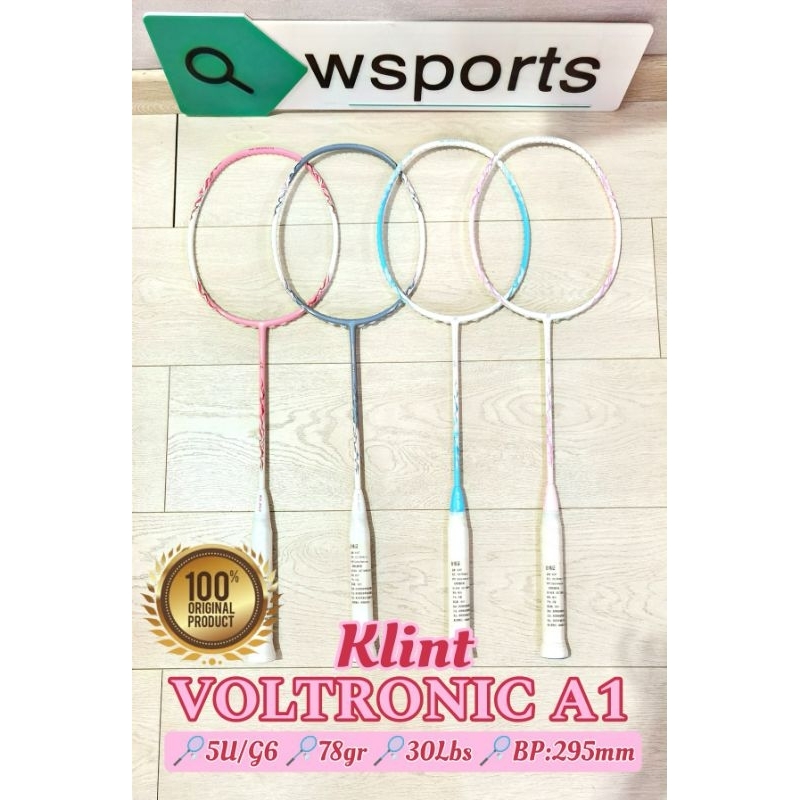 Jual Raket Badminton Klint VOLTRONIC A1 78gr Original | Shopee Indonesia