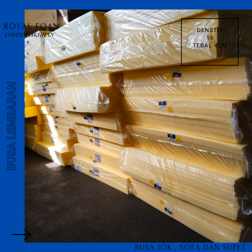 Jual Kasur Busa Spones Meteran Tebal4cm Kasur Kursi Surpet Lembaran ...