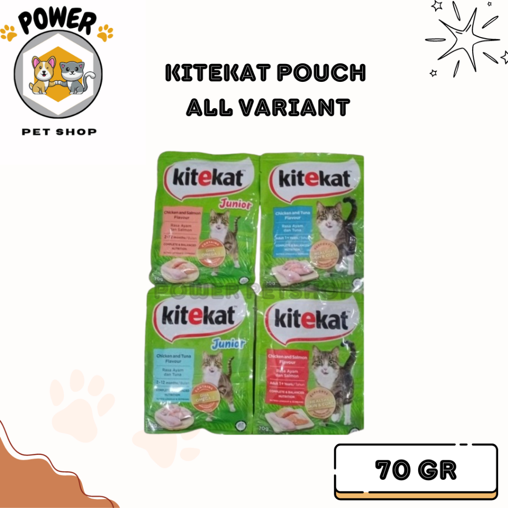 Jual Makanan Kucing - Kitekat Pouch 70gr All Variant | Shopee Indonesia