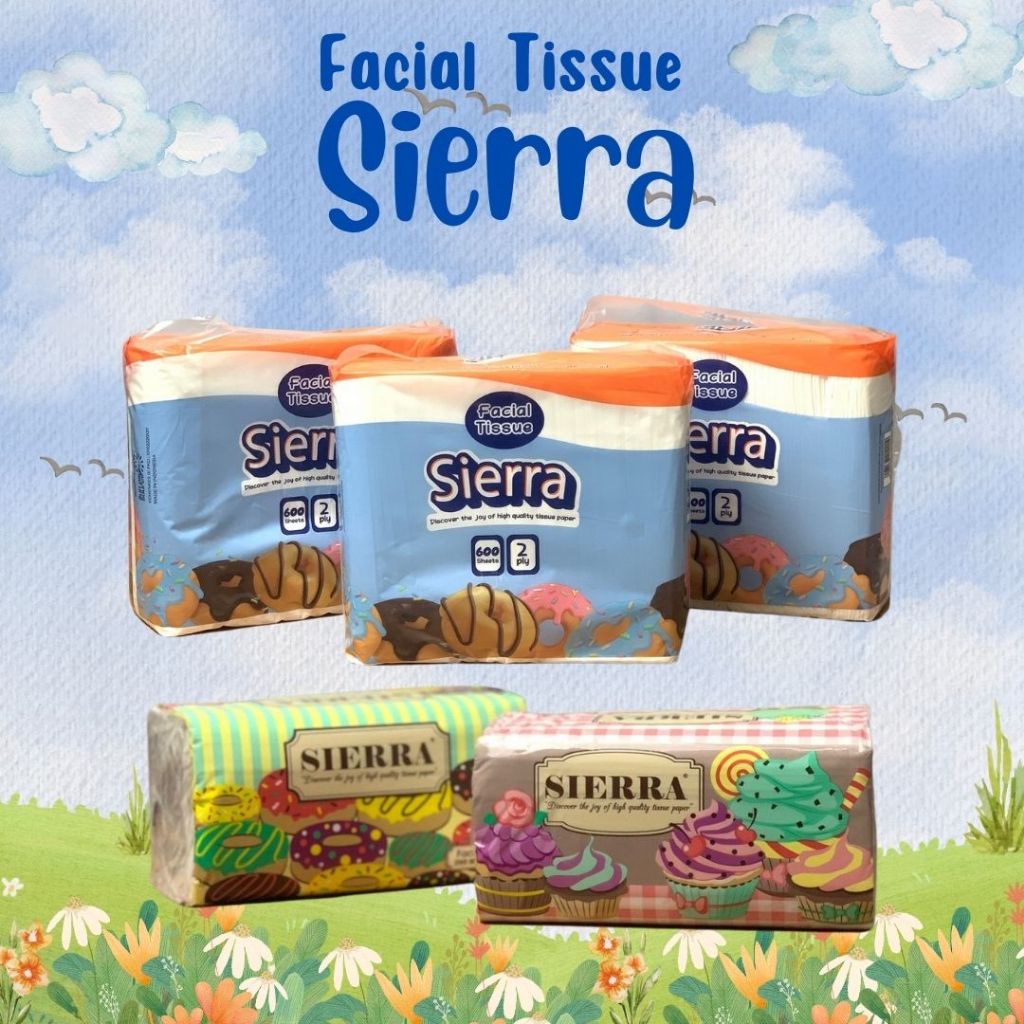 Jual Sierra Facial Tissue 250 600 Sheets 2ply / Tisu Wajah Murah Sierra ...
