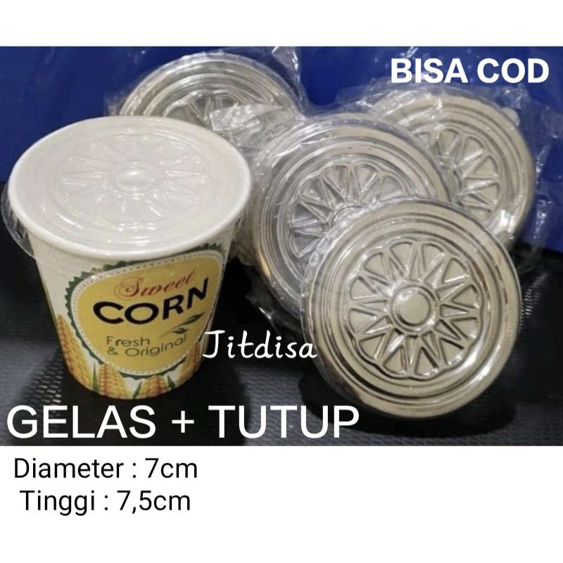 Jual Paket Jasuke Cup 6 oz + Tutup isi 50 pcs Paper Hot Cup Gelas ...