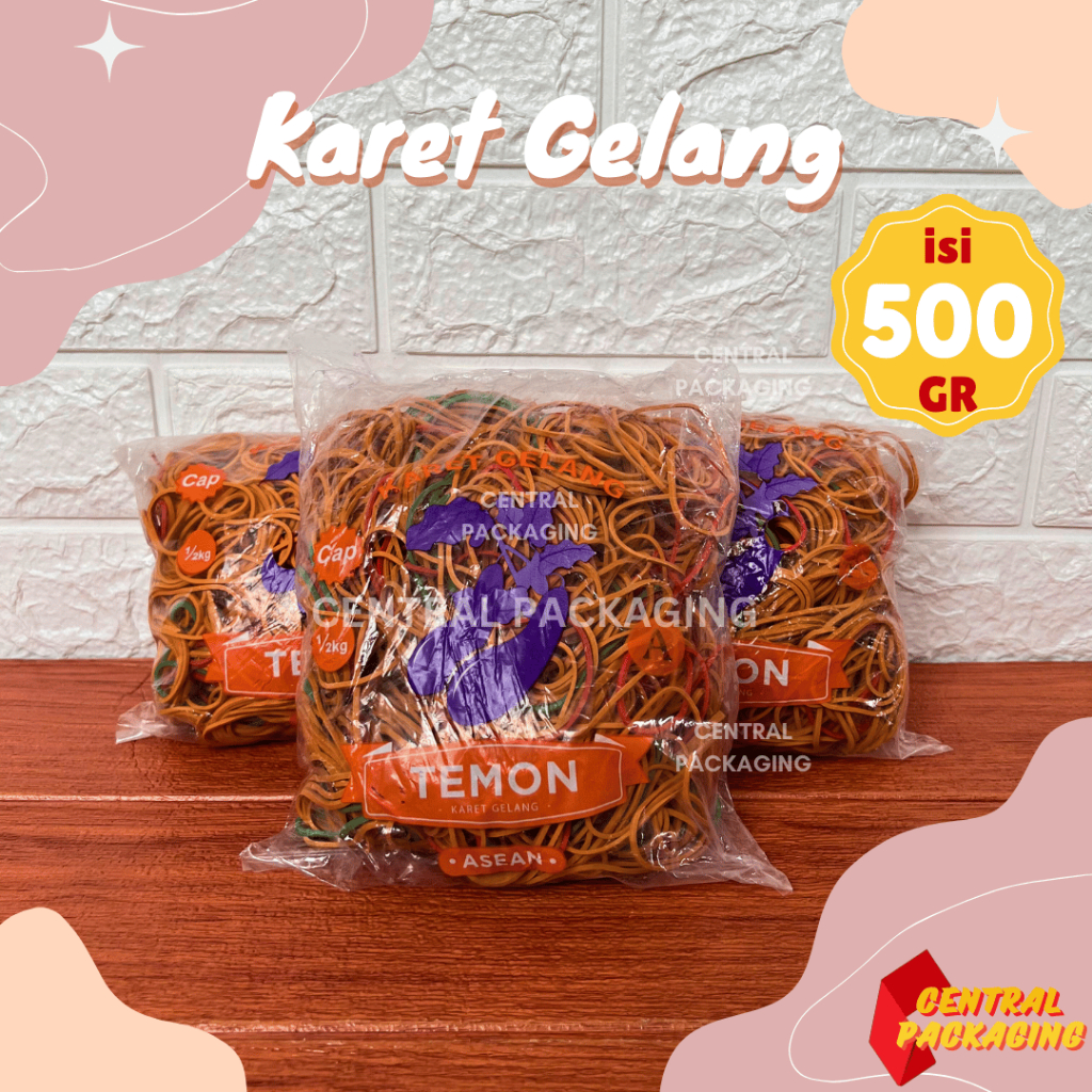Jual KARET GELANG 1/2 KG 500 GR / KARET TEMON / KARET GELANG KILOAN ...