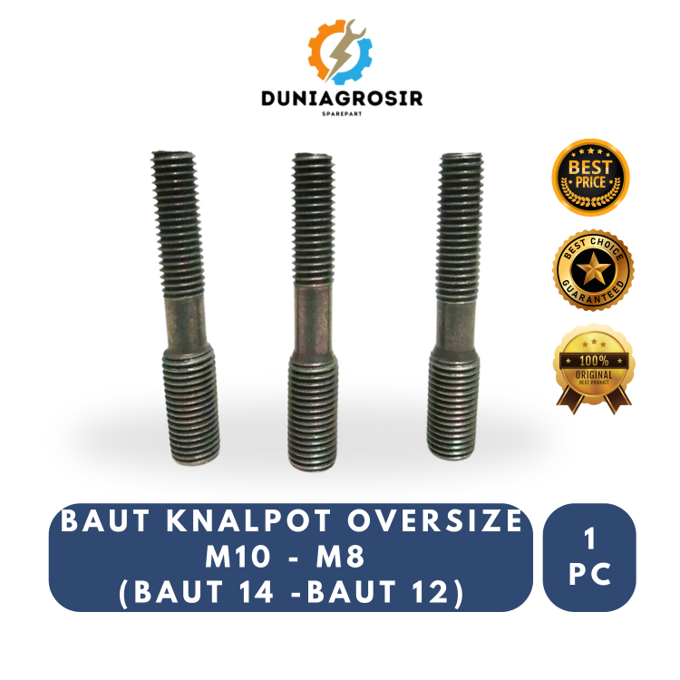 Jual BAUT KNALPOT OVERSIZE M10 - M8 (BAUT 14 -BAUT 12) | Shopee Indonesia