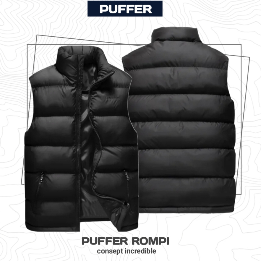 Jual Rompi Gelembung Kasual Waterproof Puffer Rompi Motor Costum ...
