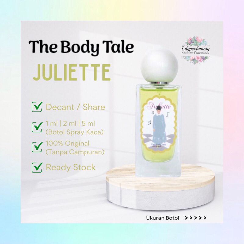 Jual Parfum Decant / Share THE BODY TALE JULIETTE Extrait de Parfum 1 ...