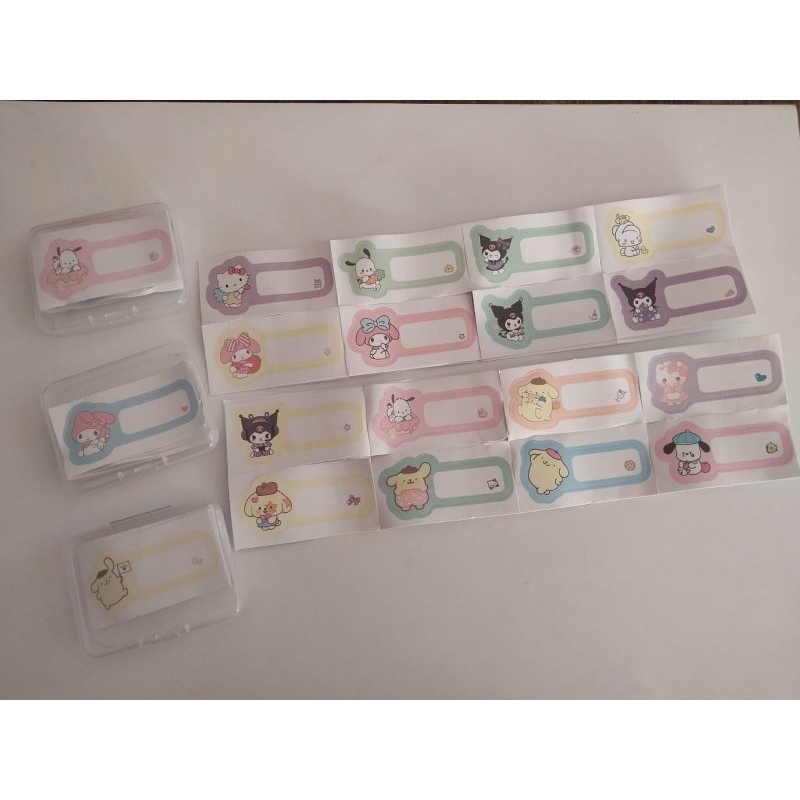 Jual Label Nama/Sticker Nama/Name Label/Name Sticker Sanrio isi 16 pcs ...
