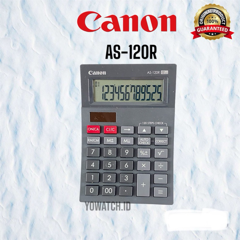 Jual KALKULATOR ( ORIGINAL ) CANON AS-120R ~ CALCULATOR HITUNG ...