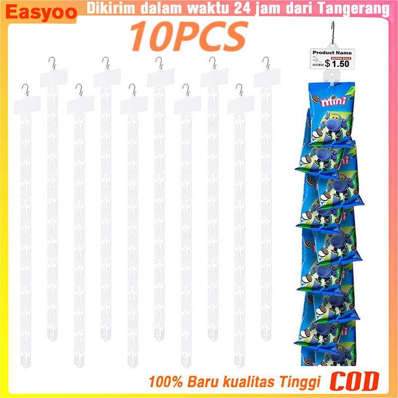 Jual 10pcs Clip Strip Display Makanan / Snack Hanging Strip / Strip ...