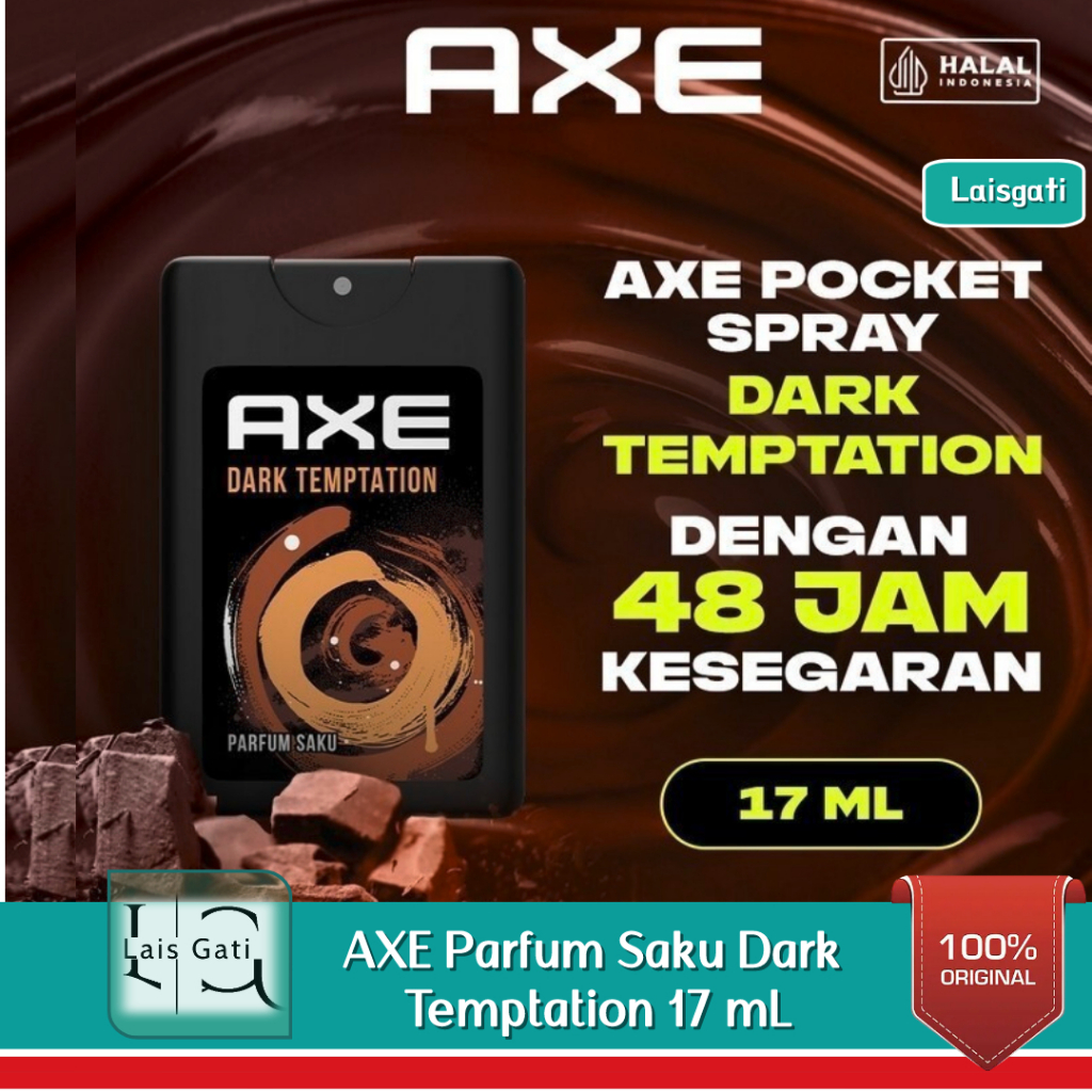 Jual AXE Parfum Saku Dark Temptation 17 mL | Shopee Indonesia