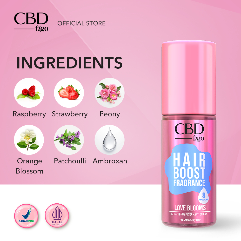 Jual CBD Figo Hair Boost Fragrance - Love Blooms 100ml | Shopee Indonesia