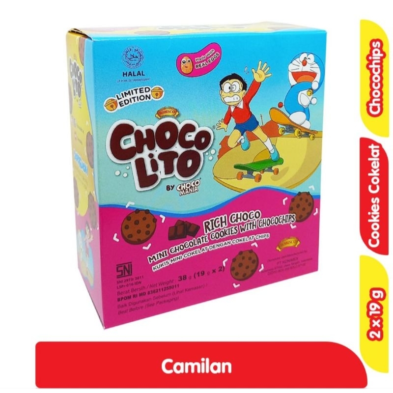 Jual CHOCOLITO Mini Cookies Chocochips Original Cheese Rich Choco 2 x ...