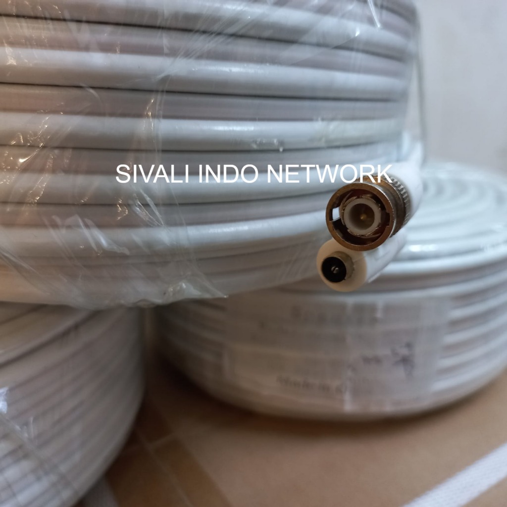 Jual Kabel Coaxial CCTV RG59 SPECTRA Plus Power Siap Pakai dipasang ...