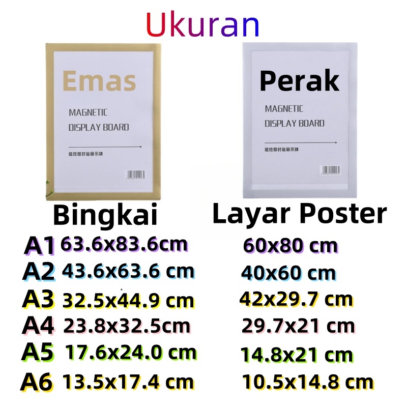 Jual Sign Holder A1 A2 A3 A4 Tempat Brosur Tempel Dinding Brosur ...