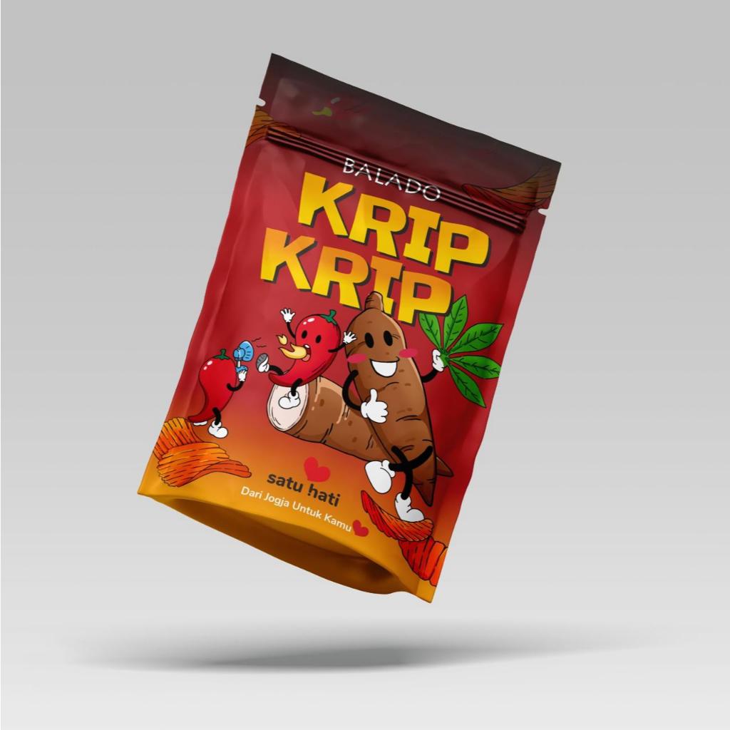Jual Camilan Satu Hati Krip Krip Balado 100 gr l Snack Bakpia Satu Hati | Shopee Indonesia