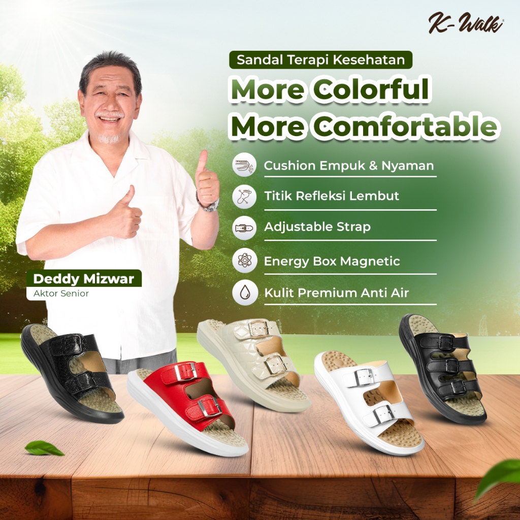 Jual K-Walk Energy Sandal Terapi Refleksi Kesehatan Sendal Terapi Kaki ...