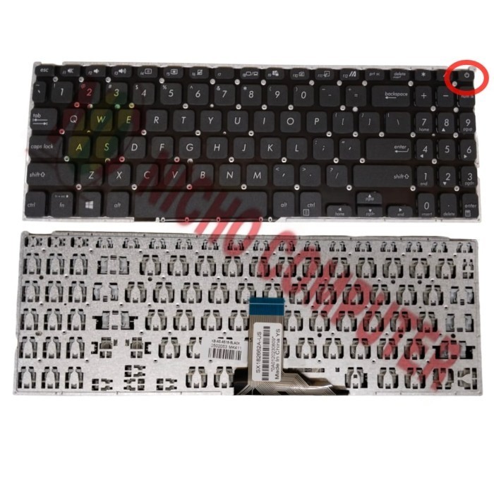 Jual Keyboard Asus Vivobook 15 A509 A509f A509fa A509fj A509ma - Hitam ...