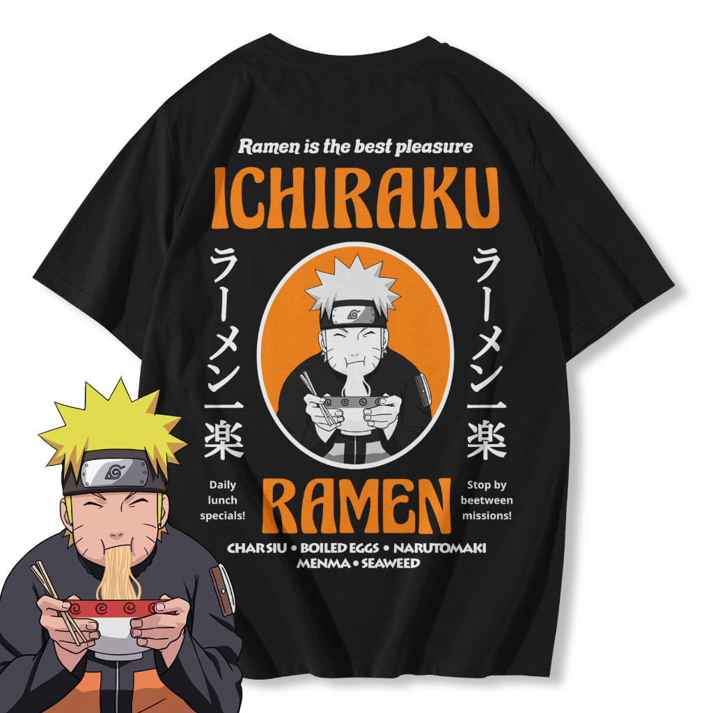 Jual Kaos Naruto Shippuden Ichiraku Ramen Hokage Food Uzumak Naruto ...