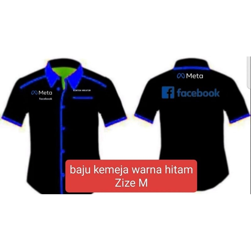 Jual kemeja meta creator facebook free desain kemeja custom satuan ...