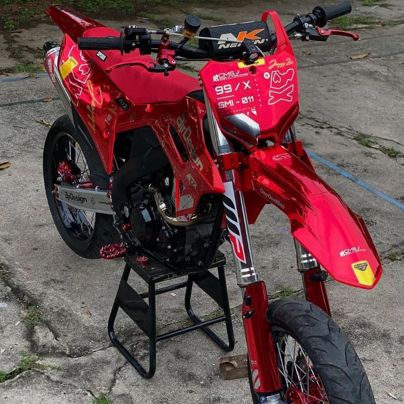 Jual DECAL CRF 450 MERAH PUTIH BISA DI APLIKASIKAN KE GORDON CRF150L ...