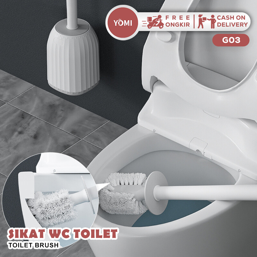 Jual YOMI Sikat WC Toilet G03 / Toilet Brush Sikat Pembersih Kamar ...