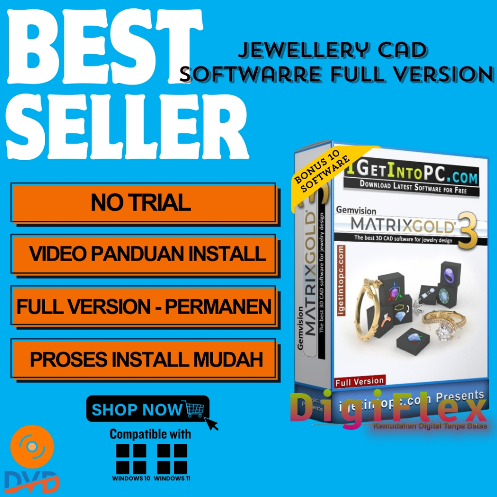 Jual Gemvision MatrixGold 2023 Full Lifetime Software Jewellery CAD ...