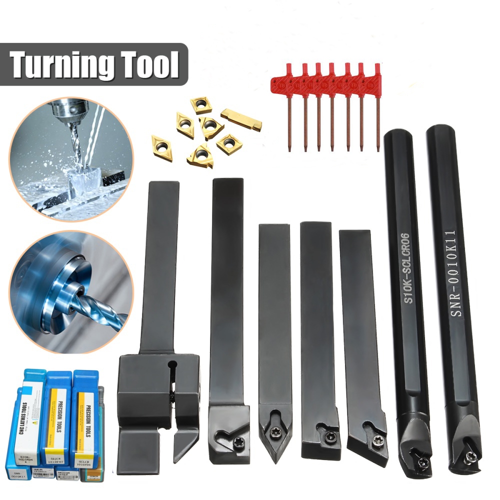 Jual ⚡Garansi 1tahun⚡12mm Lathe Turning Tool 27Pcs Set 12mm Alat Bubut ...