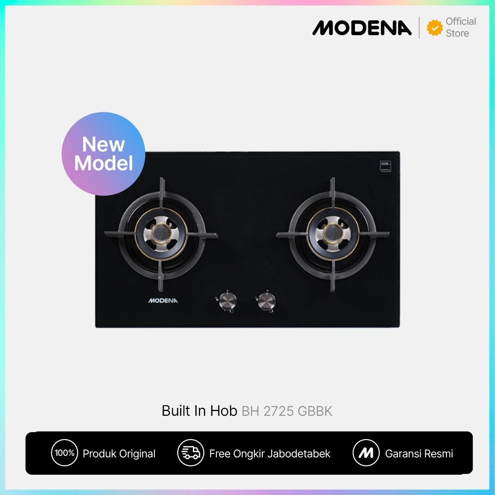 Jual MODENA Built In Gas Hob - BH 2725 GBBK | Shopee Indonesia