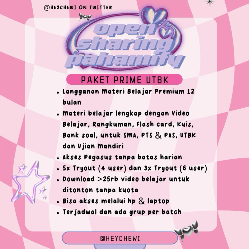 Jual sharing pahamify prime utbk (2024/2025) | Shopee Indonesia Jual sharing pahamify prime utbk (2024/2025) | Shopee Indonesia