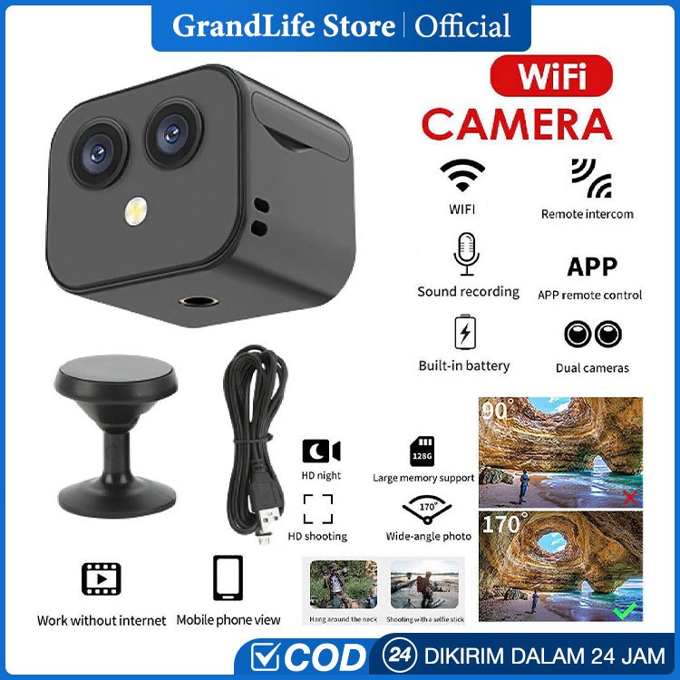 Jual GL 4K Mini WiFi Camera Cctv Wireless CCTV Wi-Fi Mini Camera ...