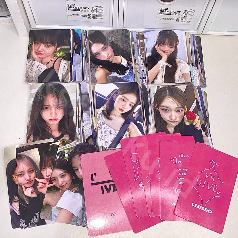 Jual 100 photocard unofficial IVE 2 sisi bolak balik selca edition free inner sleeve termurah ...