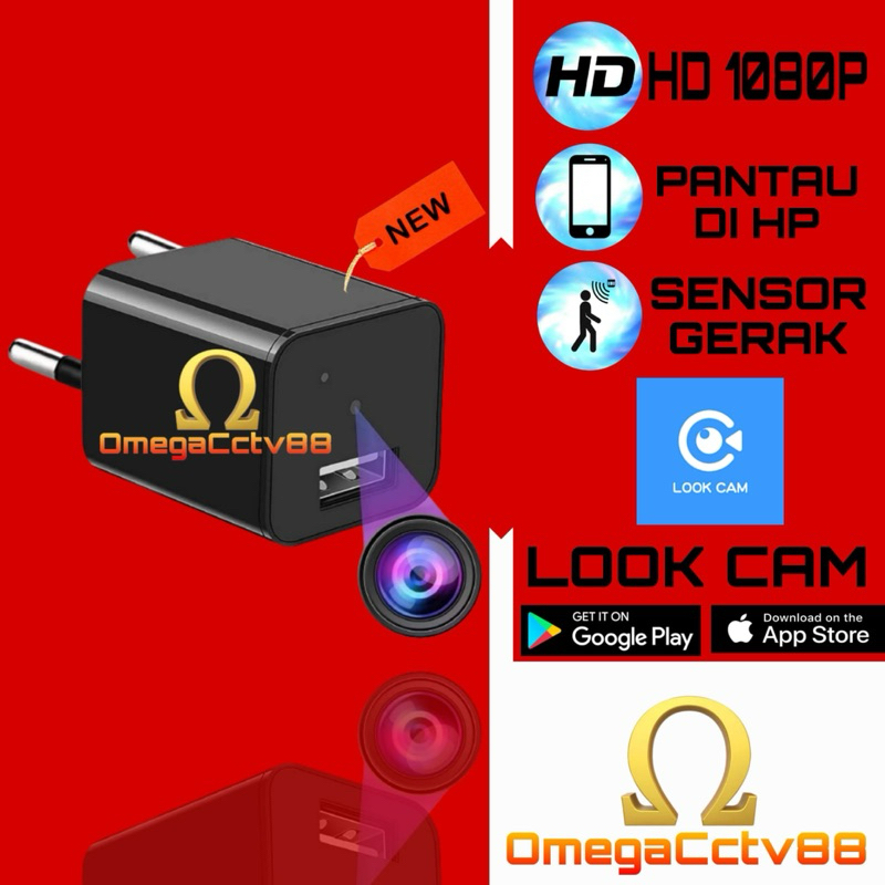 Jual WiFi spy cam kamera adaptor charger 8MP 1080p - WiFi ip cam ...