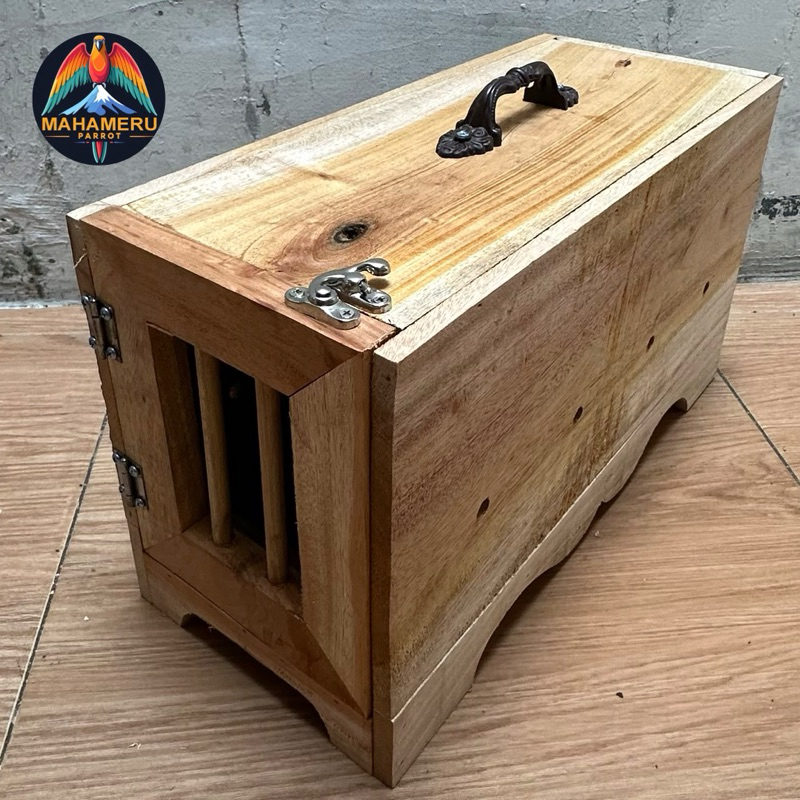 Jual Box Burung FreeFly Parrot Pet Cargo kayu | Shopee Indonesia