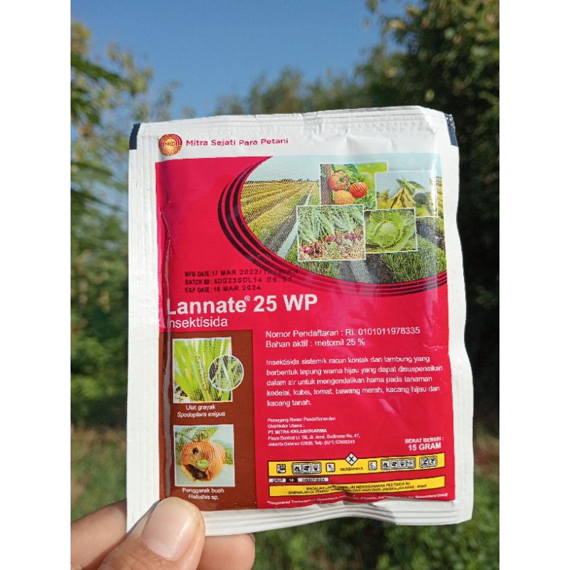 Jual Insektisida Lannate 25 WP 15gr Lanete Lanet Lannete | Shopee Indonesia