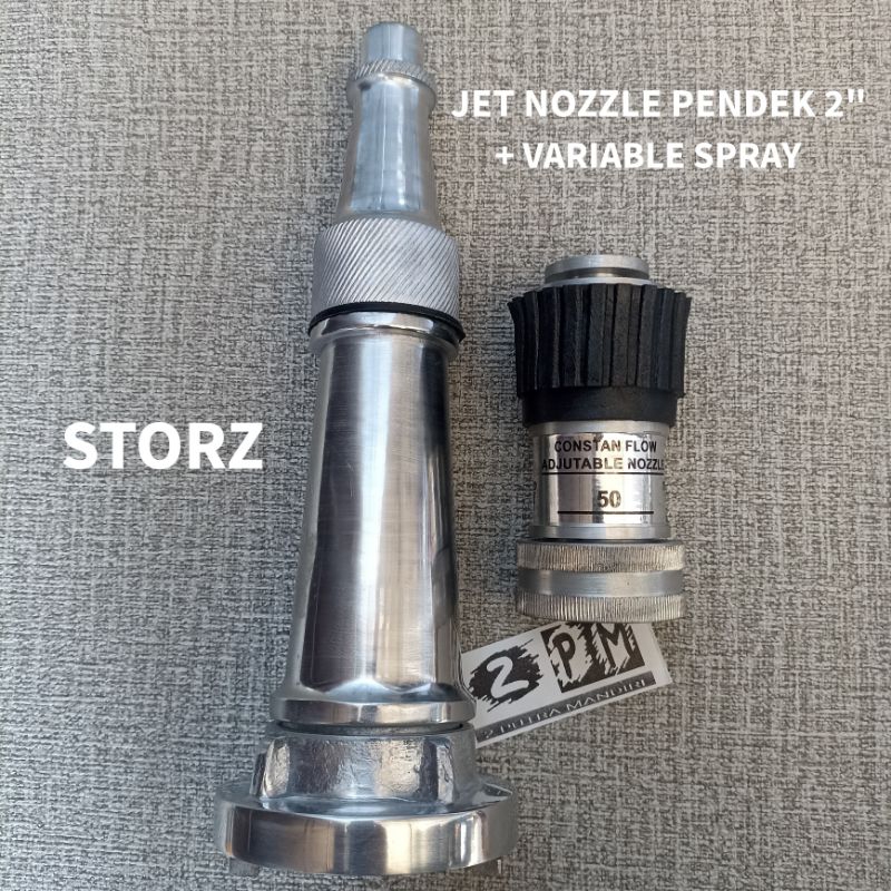 Jual Short Fire Jet Nozzle Storz Nuzzle Pemadam Pendek 2 Inch Variable ...