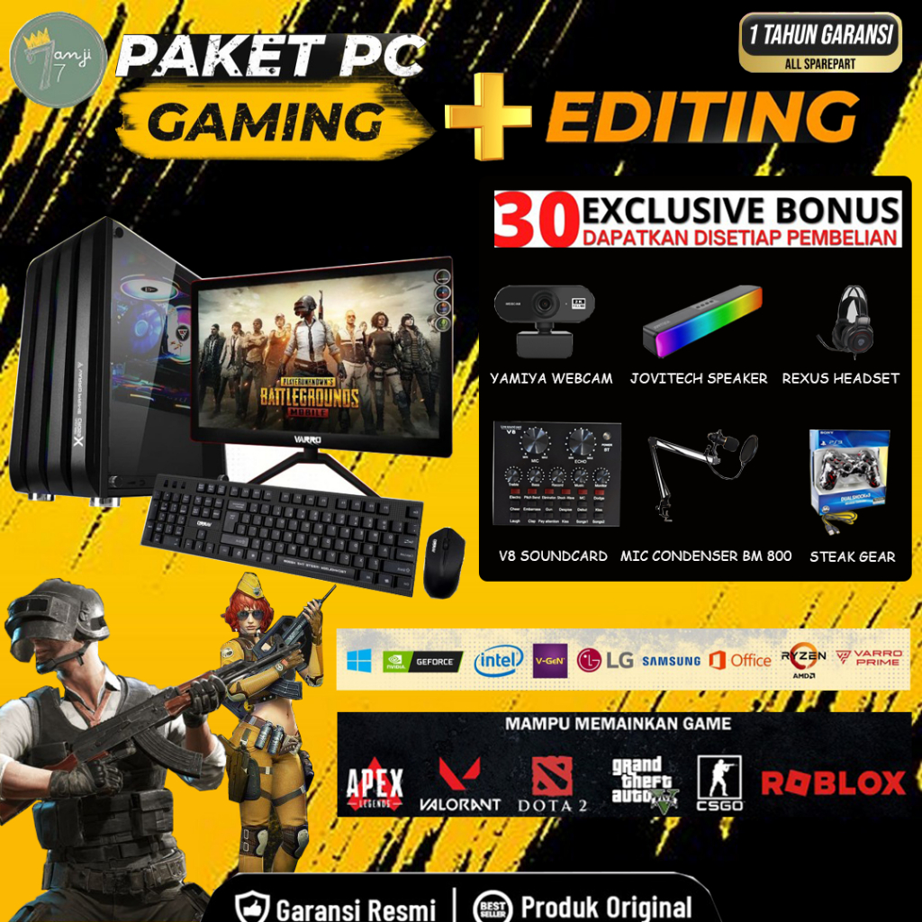 Jual Janji 77 Mythical Honor PC | i5-12400F | RTX 4060 8GB | 32GB DDR5 | SSD Nvme | Paket PC ...