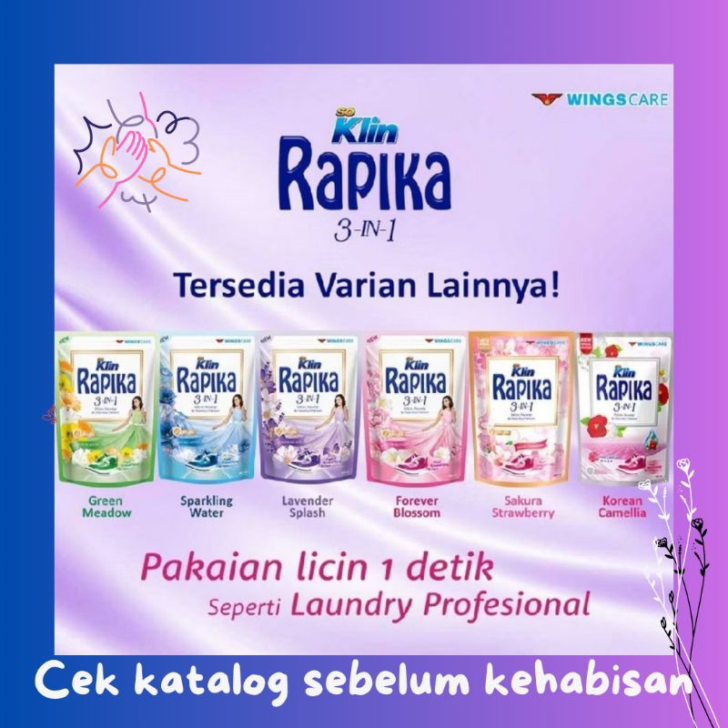 Jual RAPIKA 3 IN 1 PELICIN BAJU 400ML | Shopee Indonesia