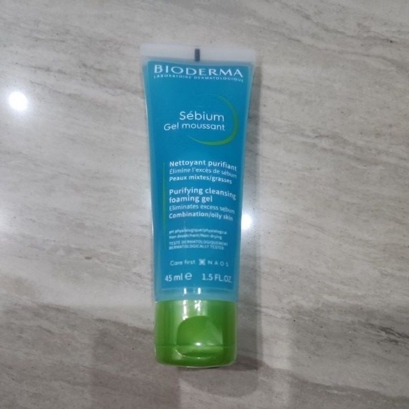 Jual Bioderma Sebium Gel Moussant 45 ml - sabun wajah kulit kombinasi ...