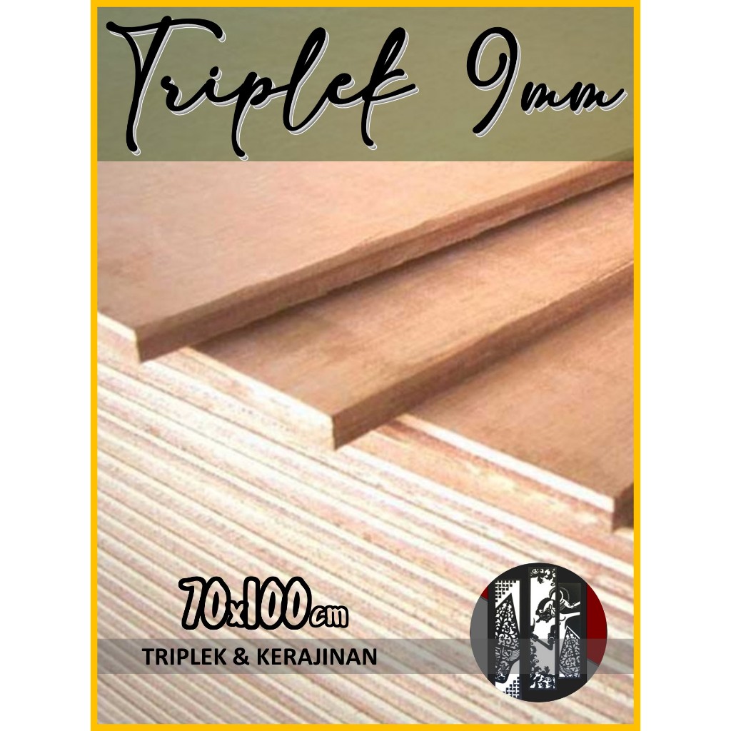 Jual Triplek 9mm 70x100 cm Kualitas Premium Plywood Multiplek 9 mm 70 x ...