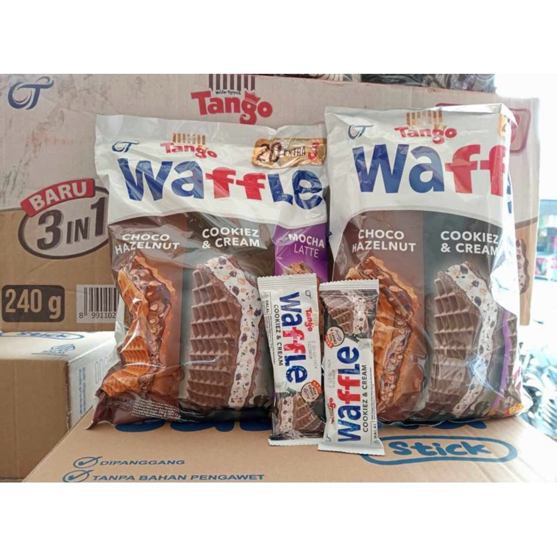 Jual TANGO WAFFLE ASSORTED 3IN1 BAG 220GR | Shopee Indonesia