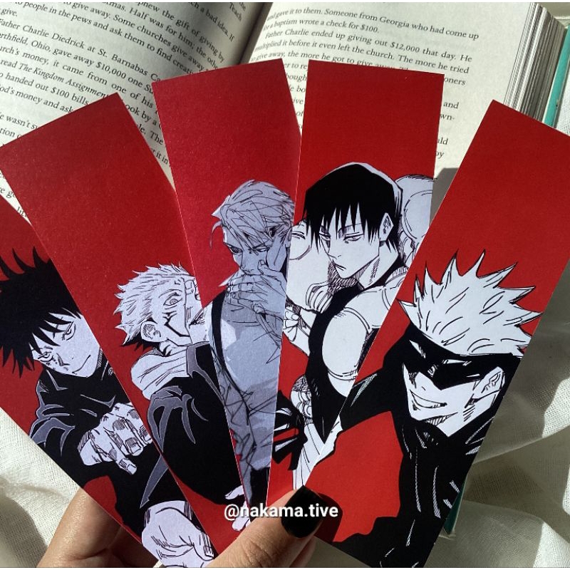 Jual [5pcs] Bookmark Jujutsu Kaisen | pembatas buku | anime jjk ...