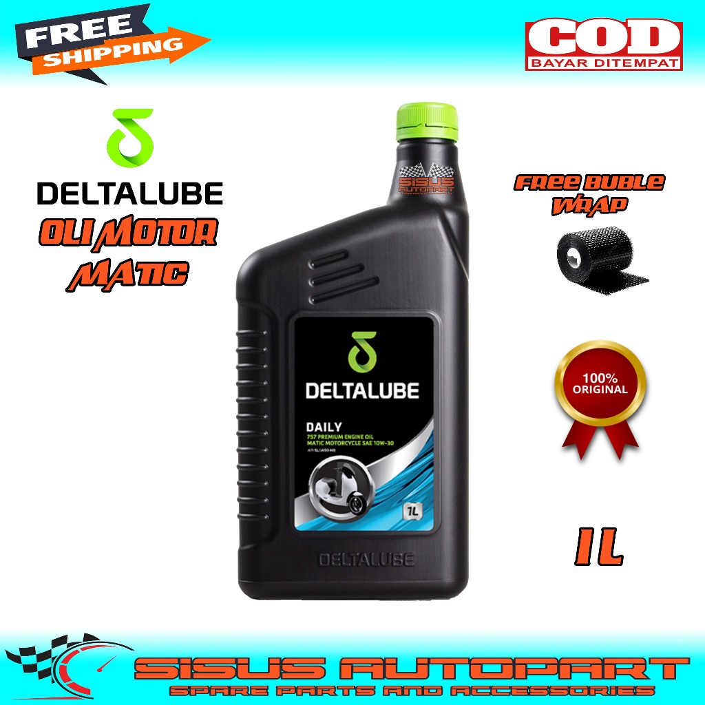 Jual Oli Deltalube Matic Daily 757 Premium SAE 10W-30 Matic 1L / Oli ...