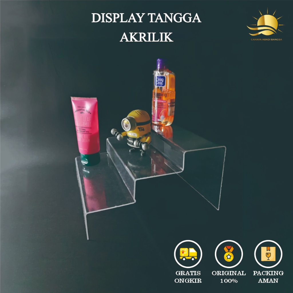 Jual Meja Display Akrilik Tangga 3 TINGKAT SERBAGUNA Action Figure ...