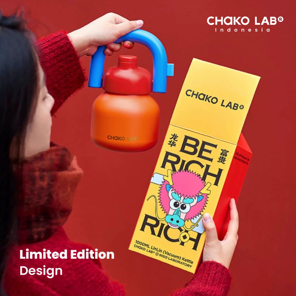 Jual CHAKOLAB Linlin Kettle Pot Thermos SUS316L Insulated 1000ML ...