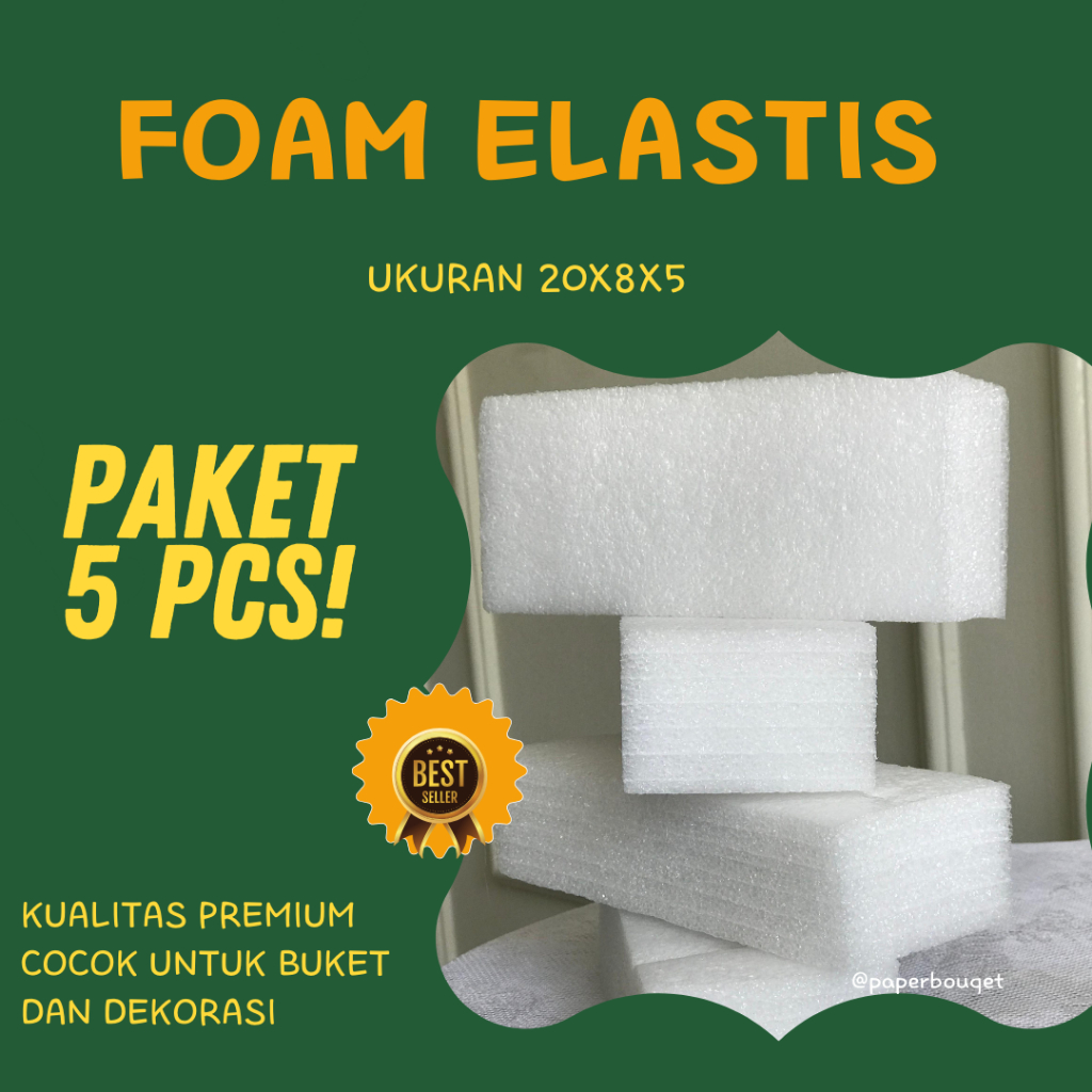 Jual 5 Pcs Foam Busa bunga / Oasis busa bunga kering / Oasis buket ...