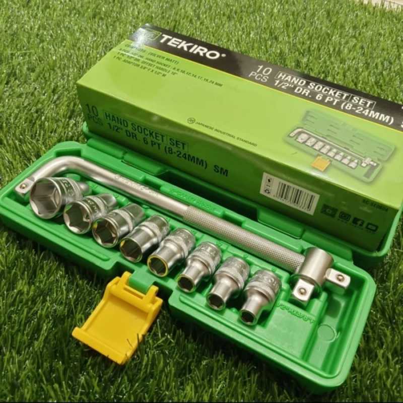 Jual KUNCI SOK SOCK 10 PCS 6 PT SOCKET SET TEKIRO BOX PLASTIK / KUNCI SOCK SET 10PCS TEKIRO ...