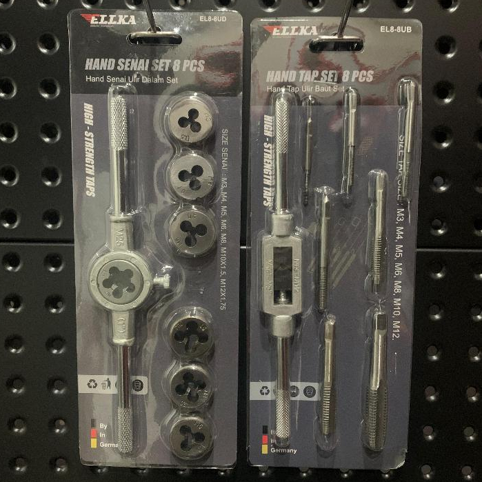 Jual TEKIRO 8 Pcs Hand tap and die set Alat Snai dan Tap Ulir Baut ...