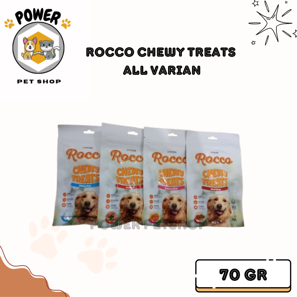Jual Rocco Chewy Treats All Varian Snack Dog 70gr | Shopee Indonesia